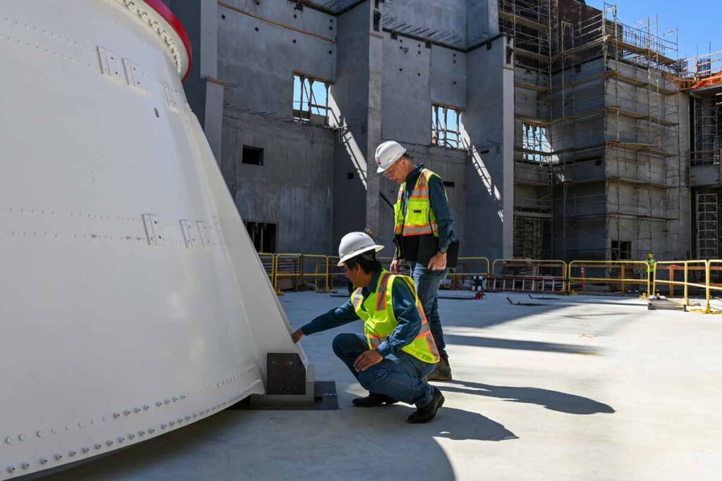 Milestone One of Go For Stack: Installation of Aft Skirts for Space ...
